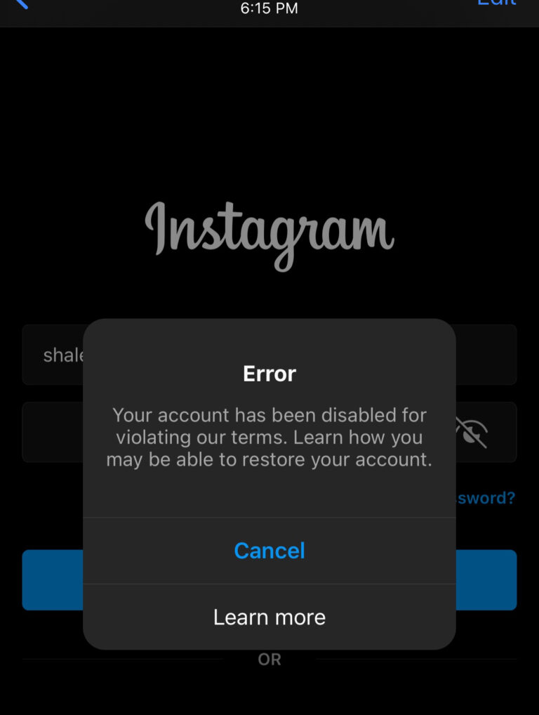 “My Instagram Was Disabled” What To Do If Instagram Takes Down Your ...